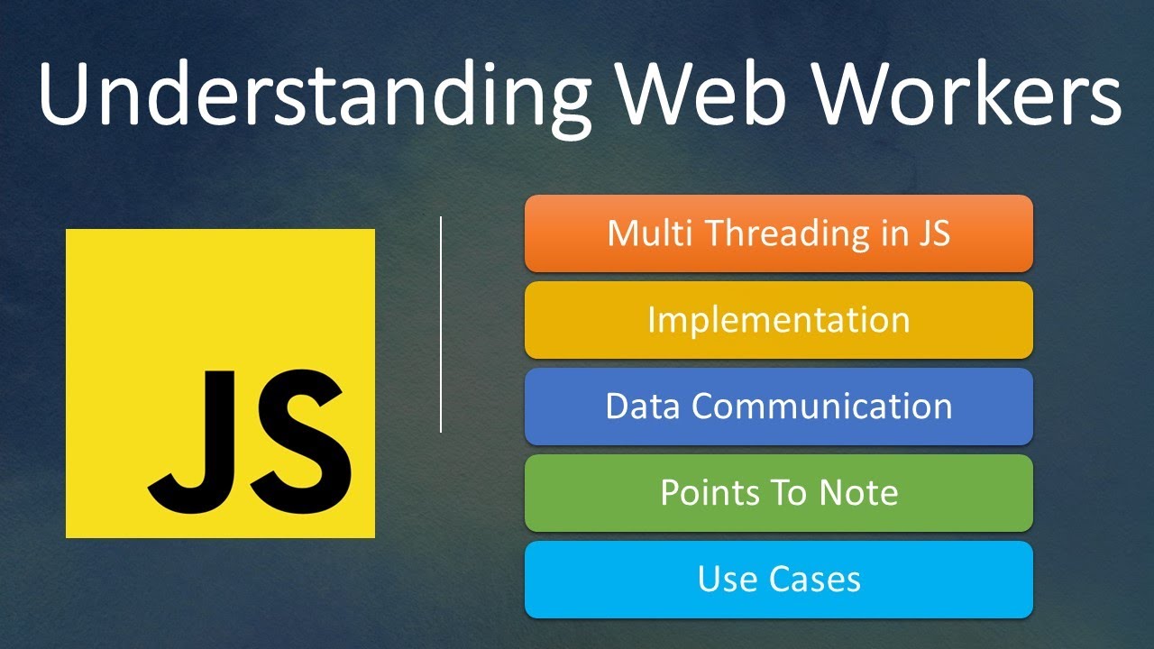Understanding Web Workers  | Multi Threading In JavaScript