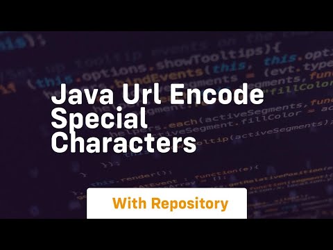 java url encode special characters