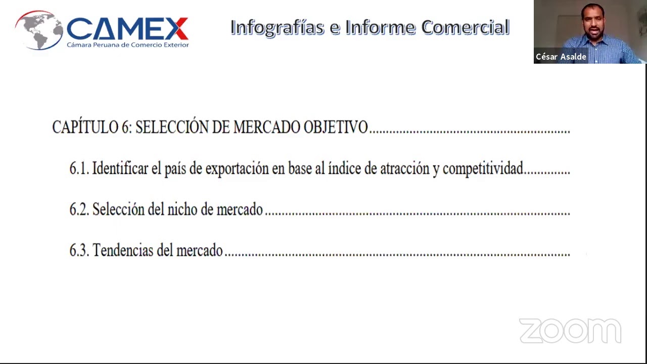 Curso: Inteligencia Comercial - Infografías e informe comercial