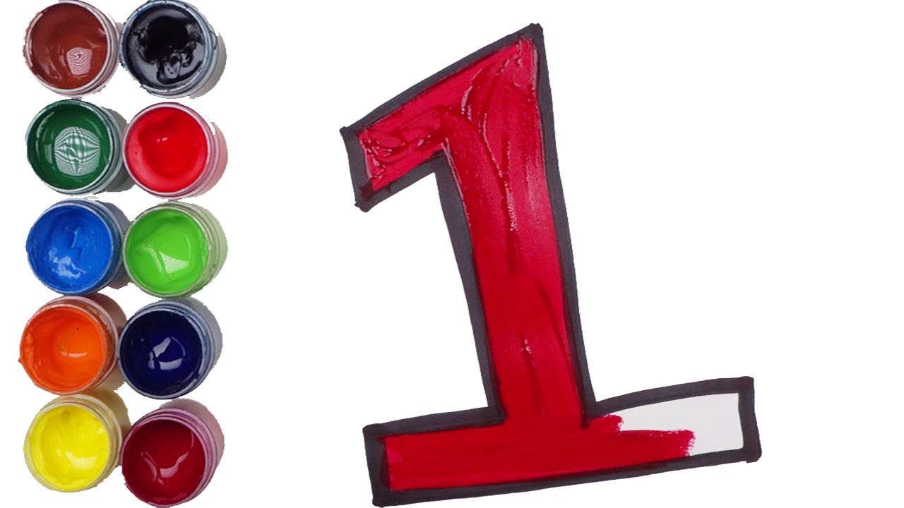 Number coloring pages Learn numbers drawing Learn colors for kids for toddlers ｜ Apple Toy Art