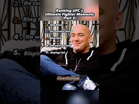Ranking UFC´s ULTIMATE Fighter Moments🤣🤛 ( Part 2 )