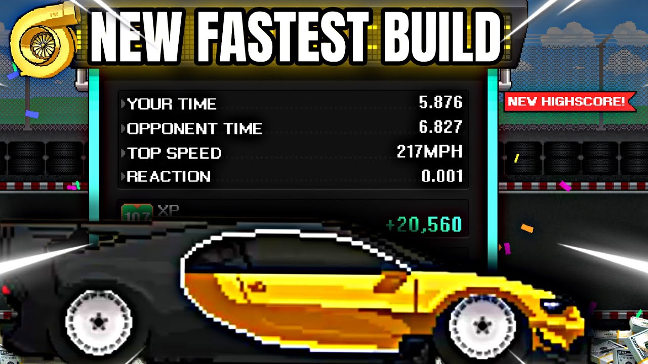 THE FASTEST CAR 2025 (World Record) No Mods | Pixel Car Racer