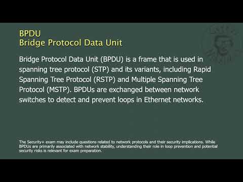 BPDU - Bridge Protocol Data Unit