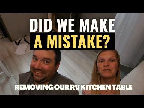 Removing RV Table - Minor RV Renovations Make a Big Difference!