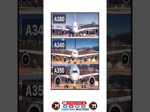 "A380 vs A340 vs A350: Airbus Giants Compared ✈️" #usa #aviation #airplane