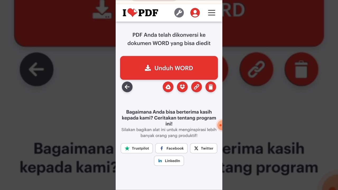 Cara konversi/merubah pdf ke Word melalui link google tanpa aplikasi