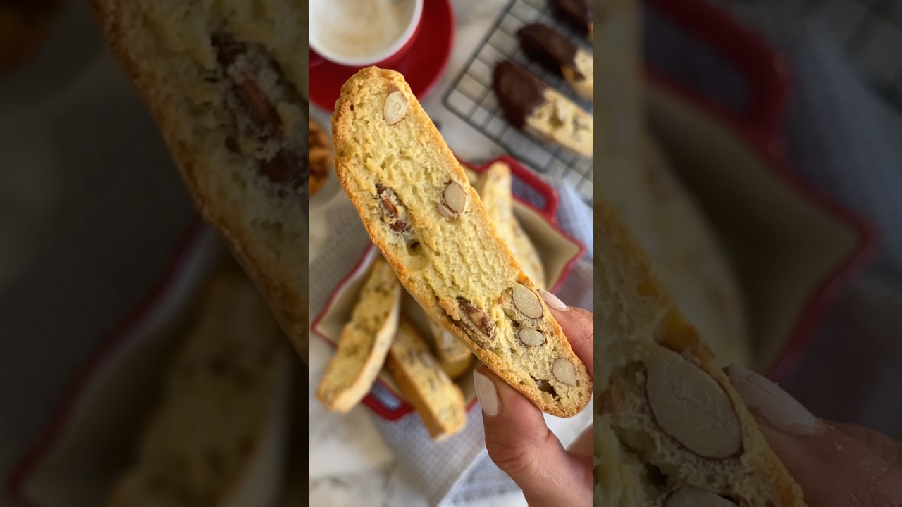 How to make Italian Almond Biscotti #cantucci #recipe