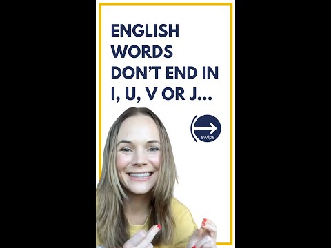 ENGLISH WORDS DON’T END IN I, U, V OR J…. #shorts #YouTubeShorts