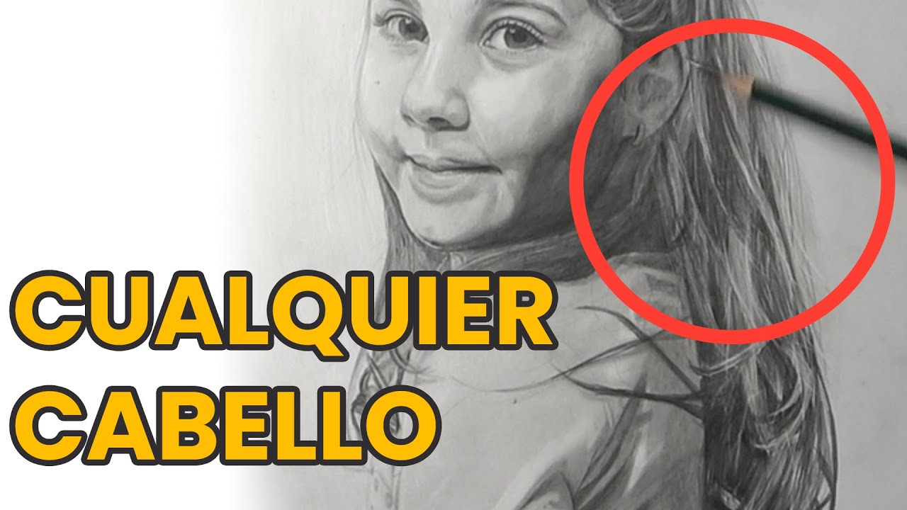 Cómo DIBUJAR CABELLO REALISTA (Tutorial definitivo)