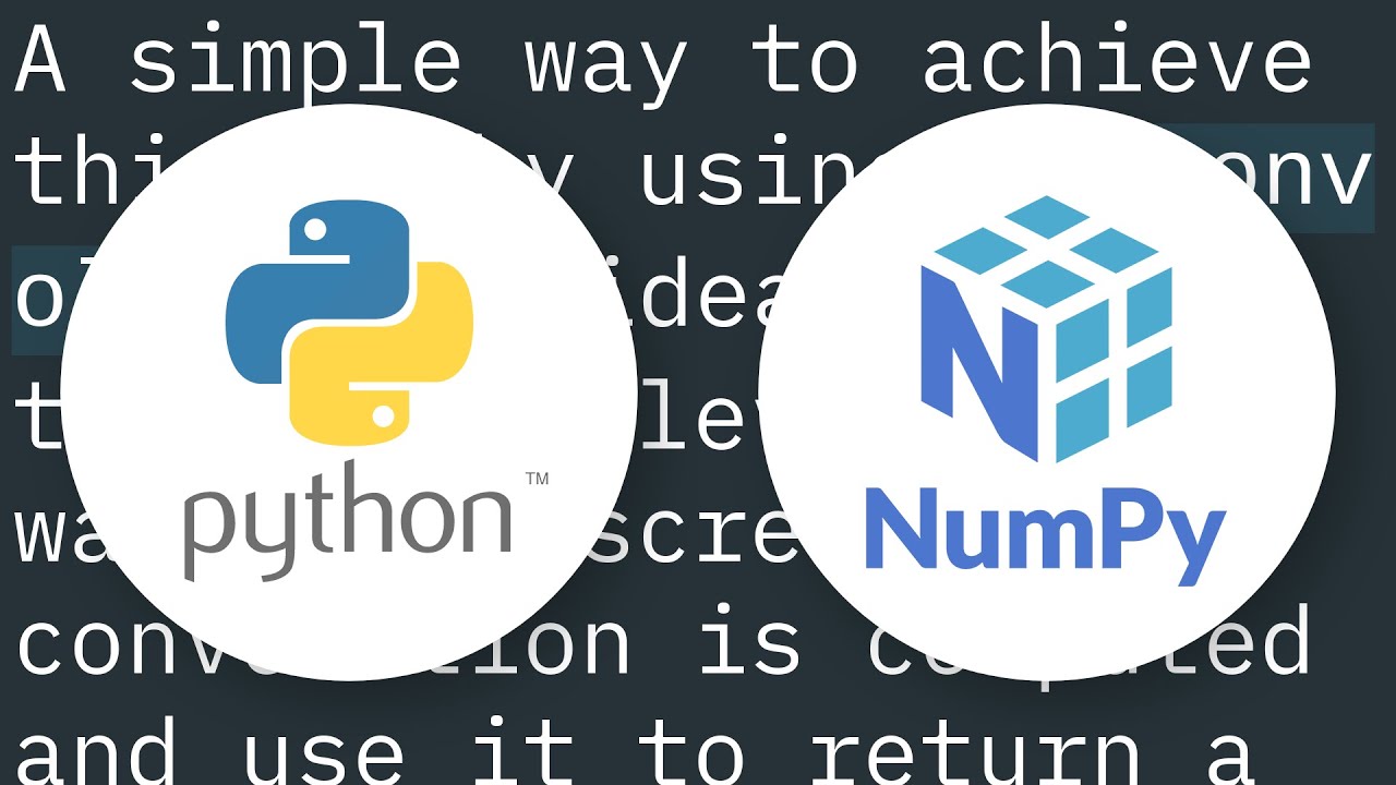 How to calculate rolling / moving average using python + NumPy / SciPy?