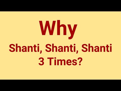 Why We Say Om Shanti Shanti Shanti 3 Times? Why do we chant shanti 3 times | #Shorts