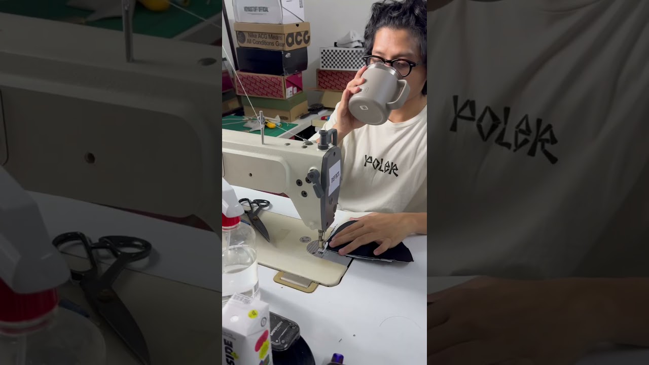 Rework National Geography Jacket to 5 Panel Cap 🤞🏻#rework #upcycle #campcap #camping #1of1 #custom