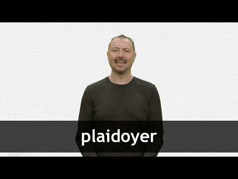 English Translation of “PLAIDOYER” | Collins French-English Dictionary