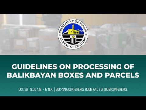 BOC Conducts Webinar Entitled Guidelines on the Processing of Balikbayan Boxes and Parcels