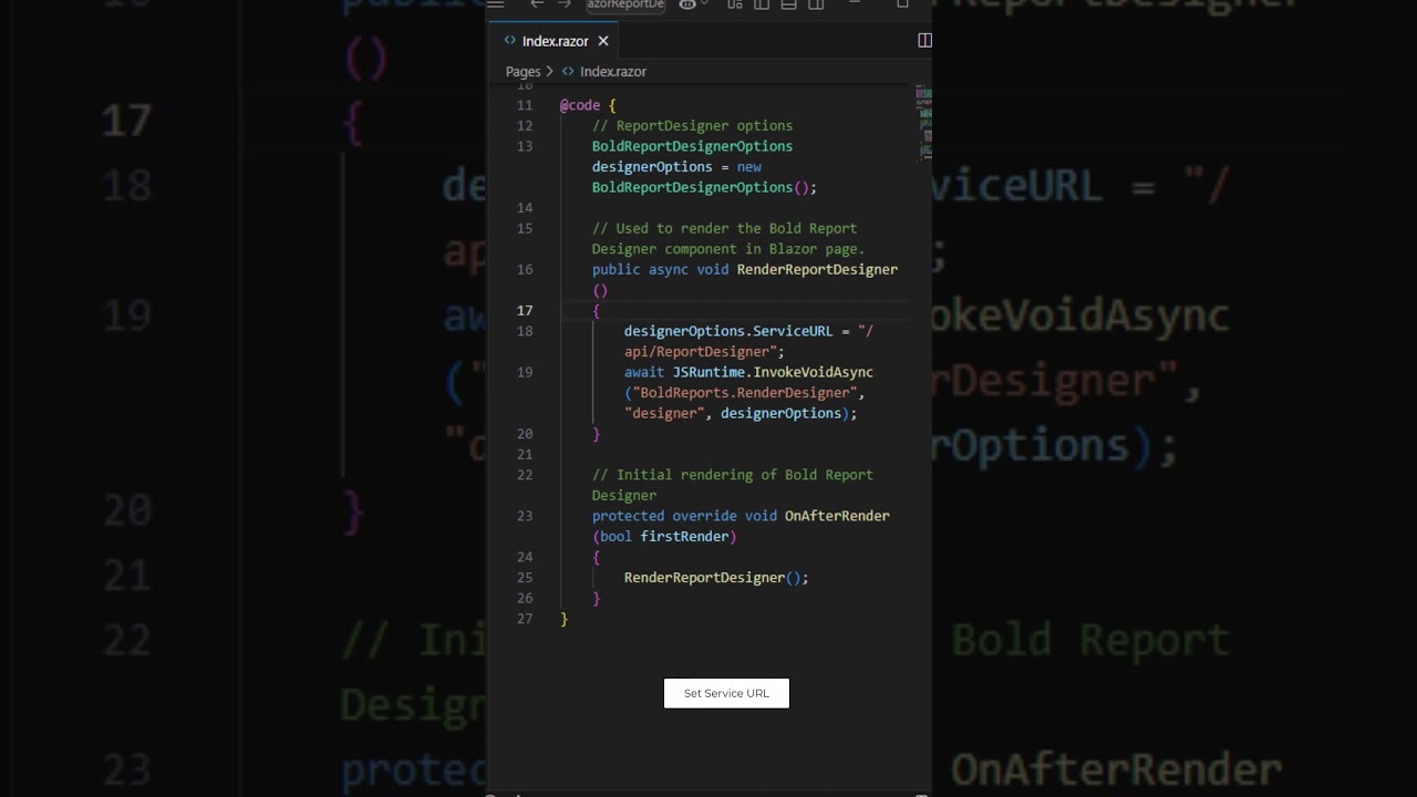 How to Add the Web Report Designer to a Blazor JS Interop Application