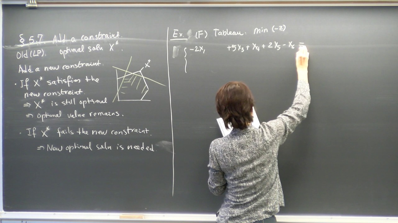 Linear Programming. Lecture 23. Adding a constraint.  Integer programming-introduction