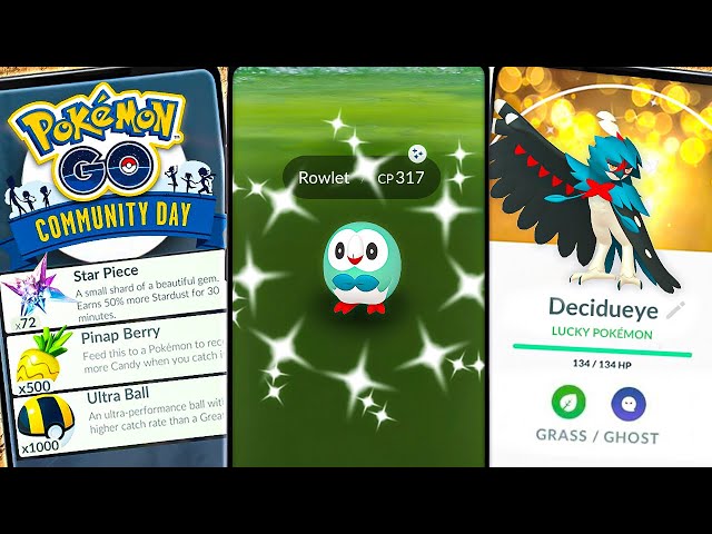 Pokemon Go: Rowlet, pokemon del Día de la Comunidad de Enero 2024