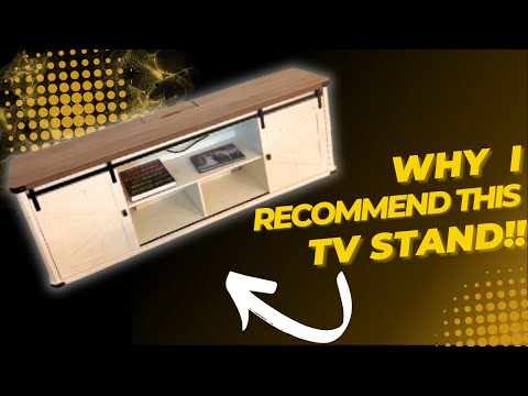 Review and Demo of Large Farmhouse Entertainment Center