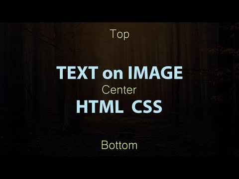 How to Write Text on Image using HTML and CSS