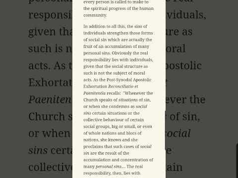 John Paul II - On the meaning of sin (personal & social) - a reflection
