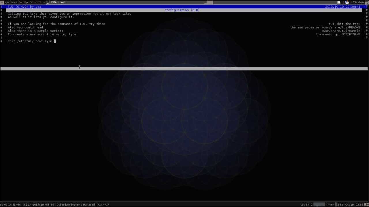 Using Text User Interface (for linux scripts)