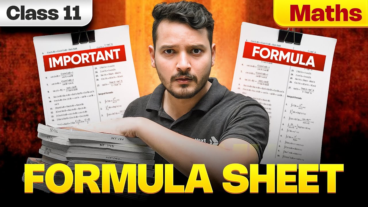 Complete Class 11th Maths Formulas in One Shot | All 11th Important Formula in 1 Video | Kuldeep Sir