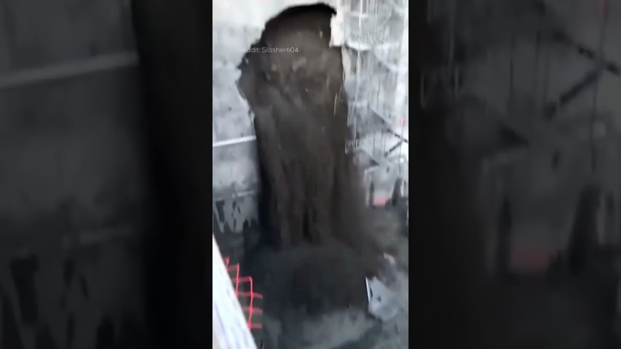 Retaining wall collapses at construction site in B.C.