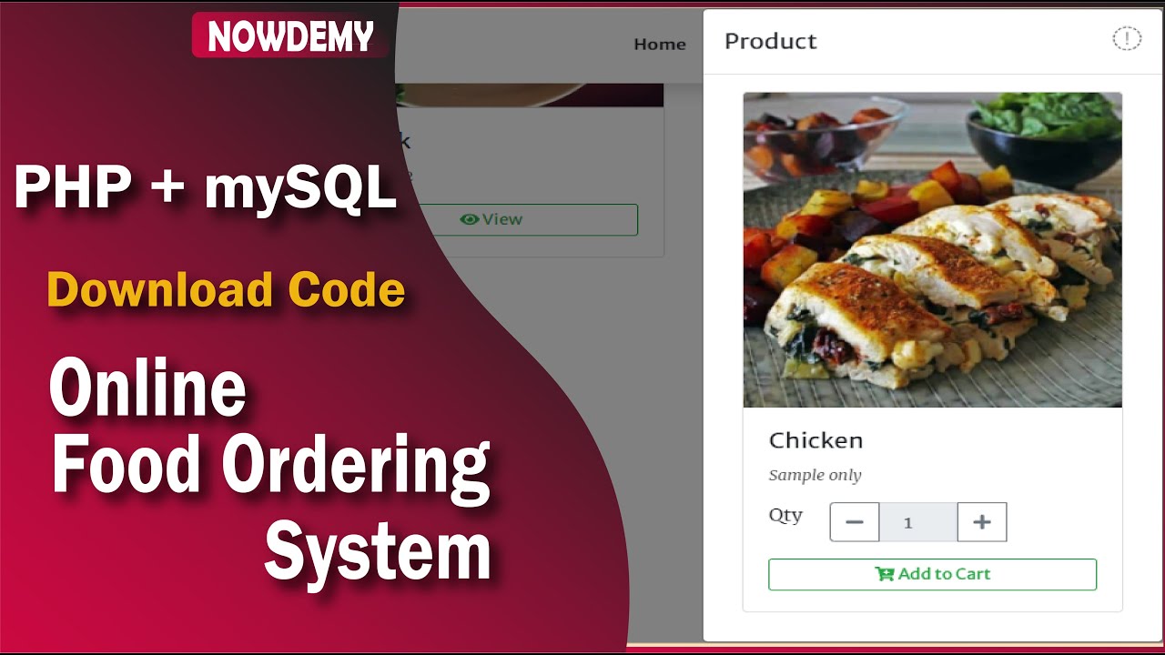 Online food ordering system in php| Food order website |free source code | Restaurant Website in php