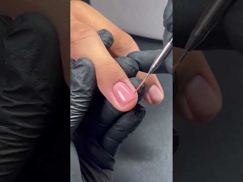 the cleanest manicure yet | rubber base