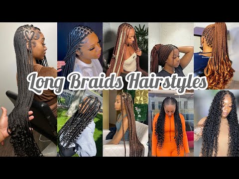 ‼️New & Latest Long Braids Hairstyles For All Beautiful Ladies🔥2025 Cute Styles🥰