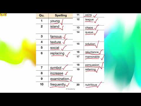 KS2 SATS Spelling 2024 Test Paper