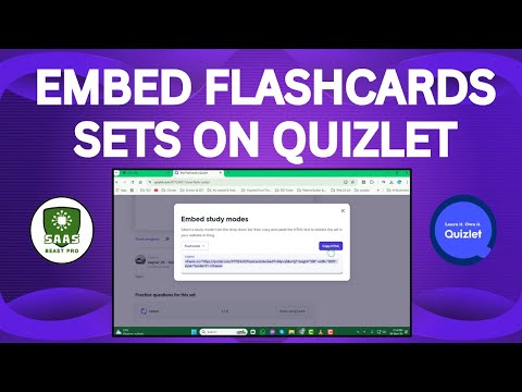 How to Embed Flashcard Sets on Quizlet