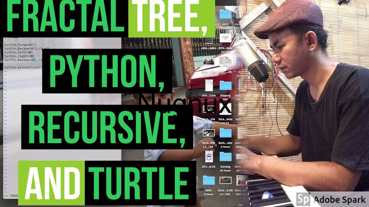 Fractal Tree on Python with Turtle Module and Recursive Function