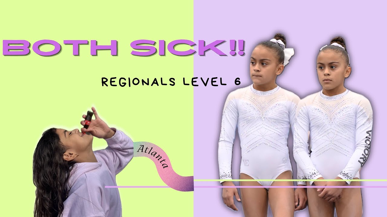 We Woke Up SICK on Regionals Competition Day…and still competed 🤢😳| Level 6 Gymnastics | 📍Atlanta 