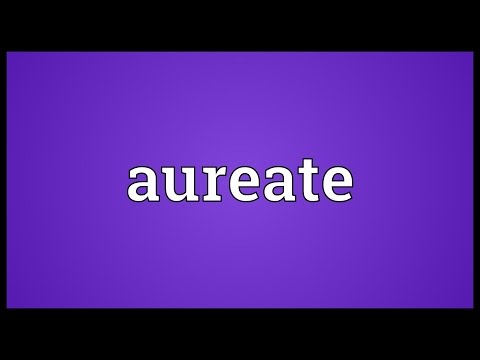 Aureate Meaning