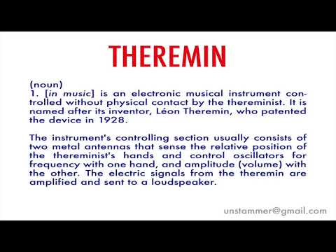 How to Pronounce Theremin