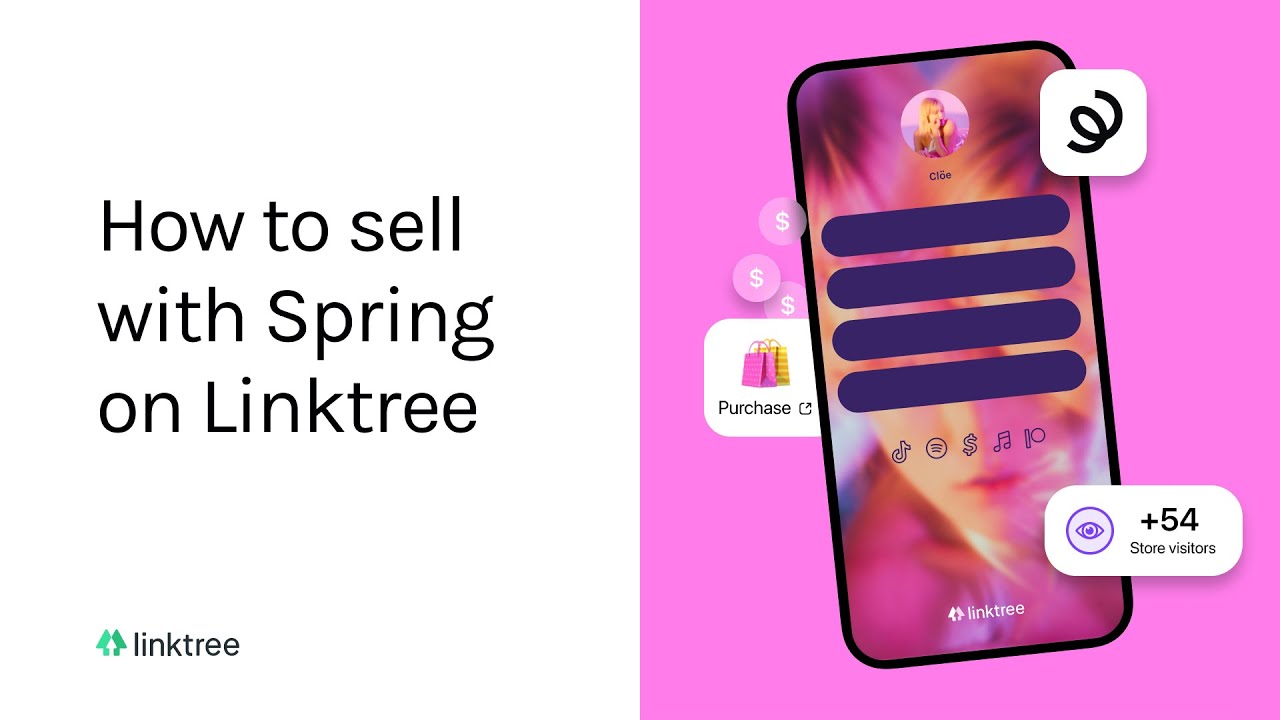 How to sell with Spring on Linktree