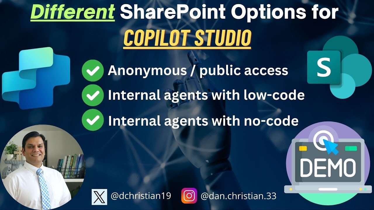 Different SharePoint Options for Copilot Studio