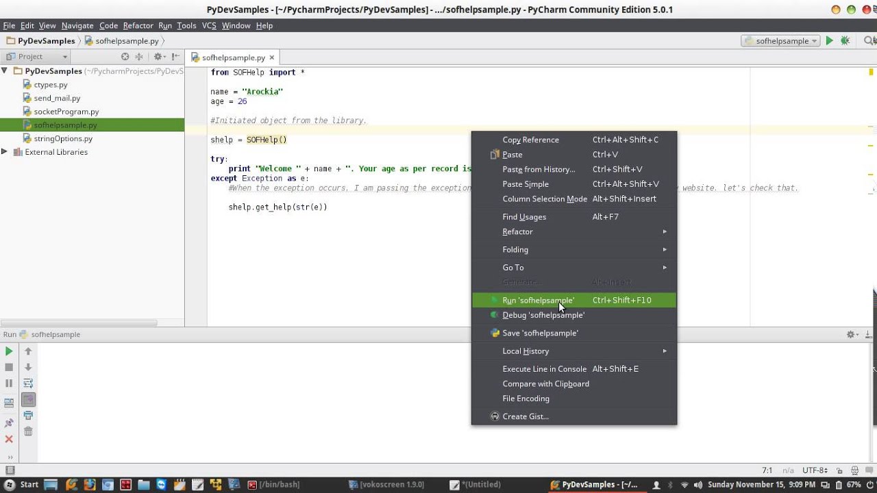 Simple module to Get StackOverFlow help in Python Program