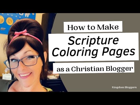How to Make Printable Scripture Coloring Pages