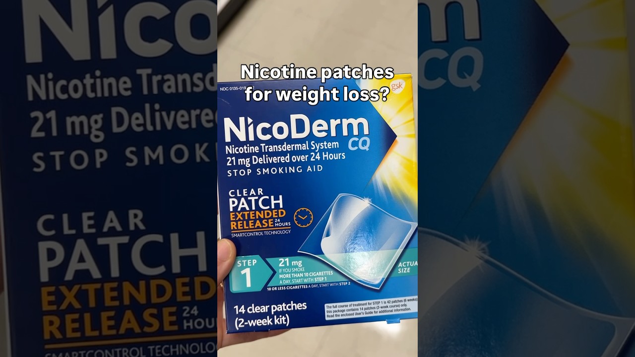 Nicotine patches for weight loss