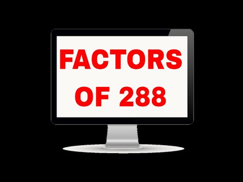 Factors of 288