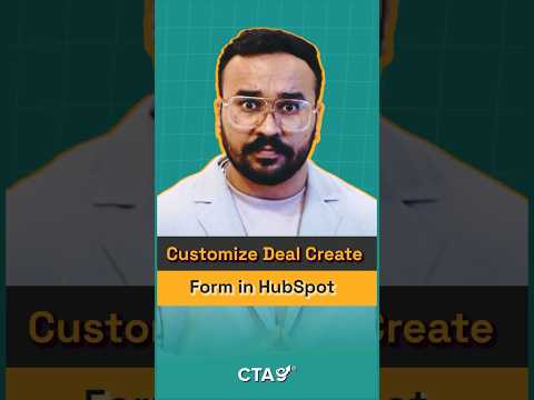 How to Customize the Deal Create Form in HubSpot #crmtutorial #hubspot #inboundsales