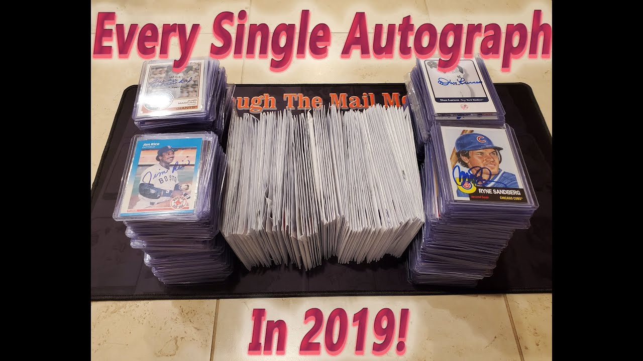 Through The Mail Autograph 2019 Recap - My Complete TTM Autograph Collection And Looking Toward 2020