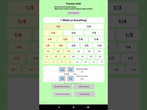fractions wall math app