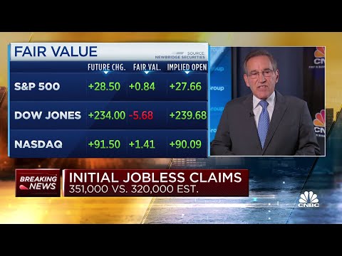Initial jobless claims at 351,000 versus 320,000 estimate