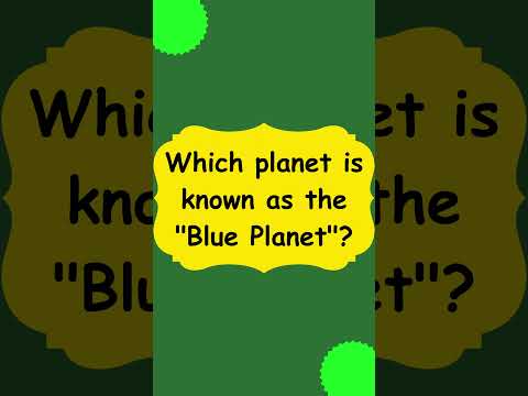 Which planet is known as the "Blue Planet"? #viral #gk #didyouknow #quiz