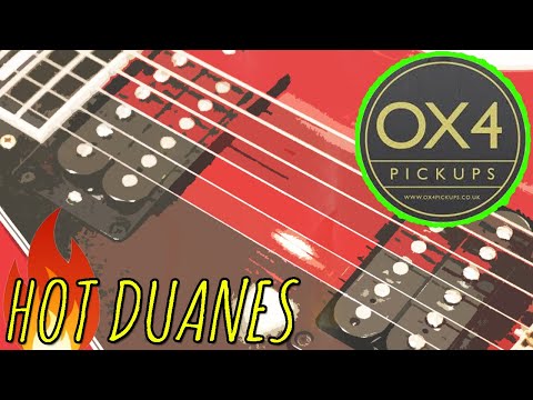 OX4 The Hot Duane Humbucker Pickups (2) Black Bobbins | Reverb Canada