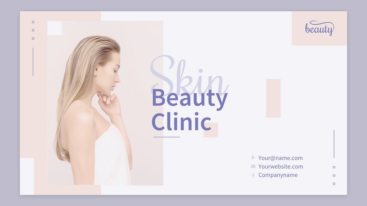 Skin Beauty Clinic PowerPoint Presentation Template