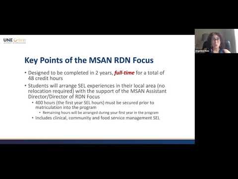 Become an RDN at UNE - Admission Requirements